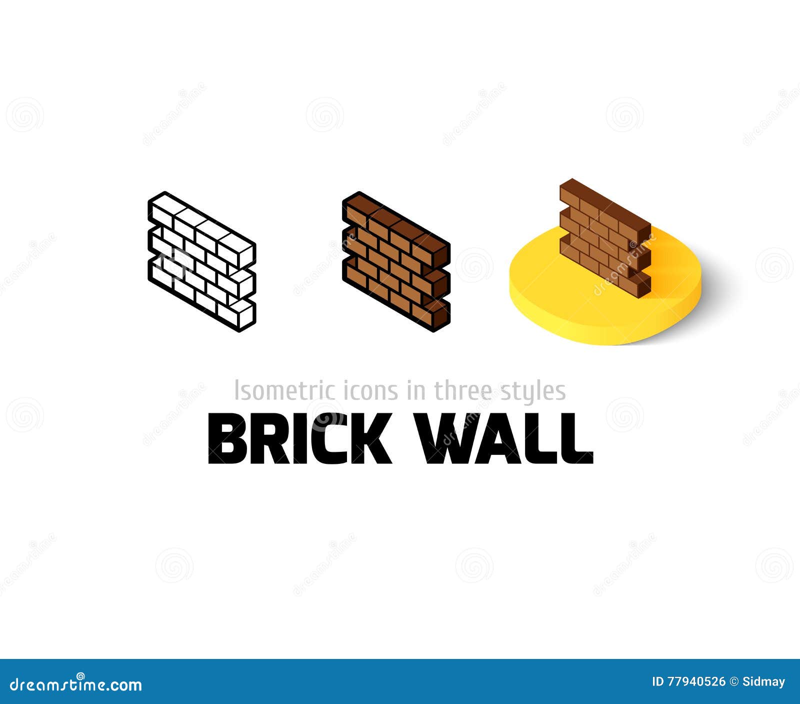 Wall Icon. Firewall Symbol. Security Sign. Cartoon Vector ...