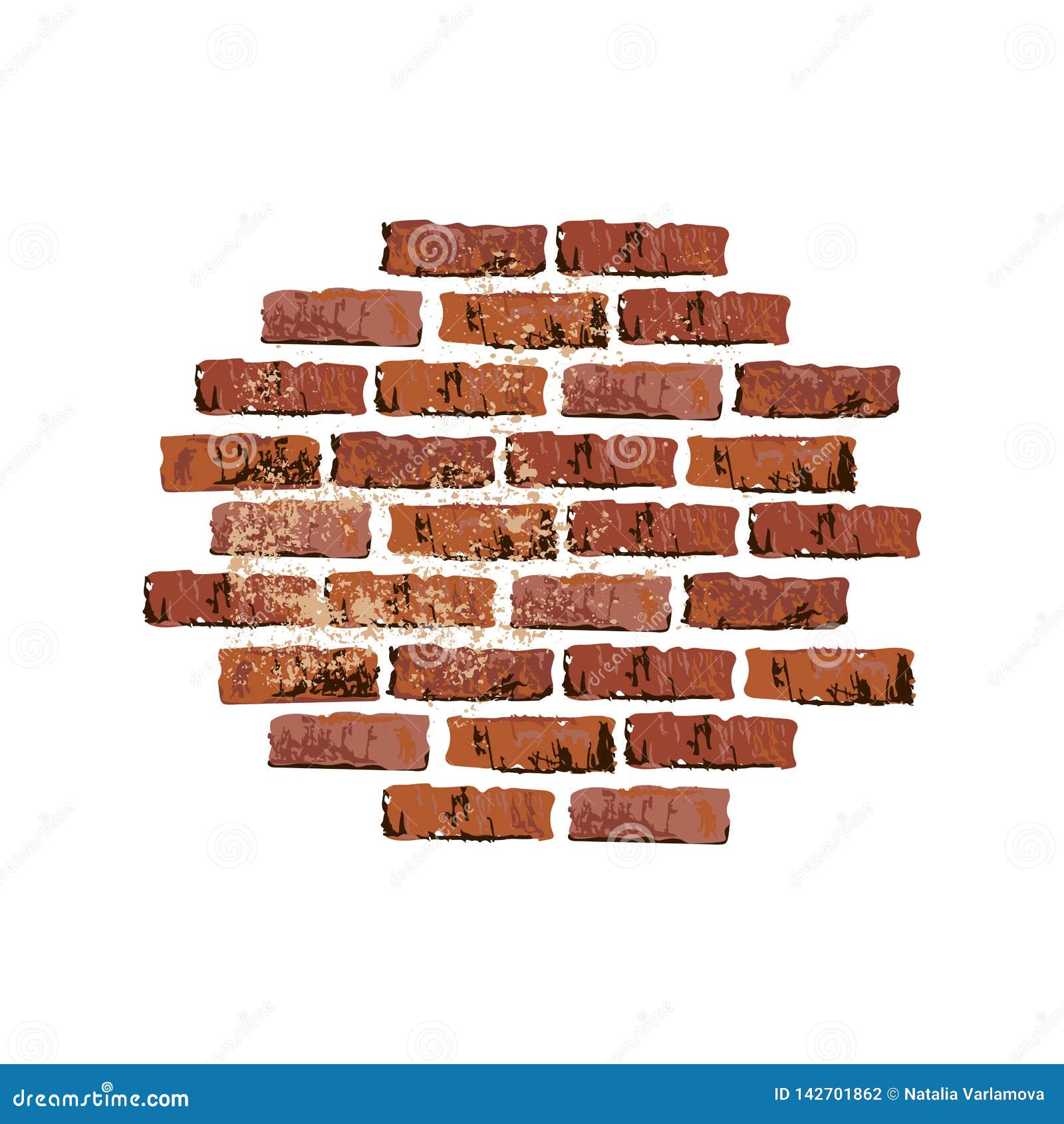 Brick wall illustration stock illustration. Illustration of surface ...