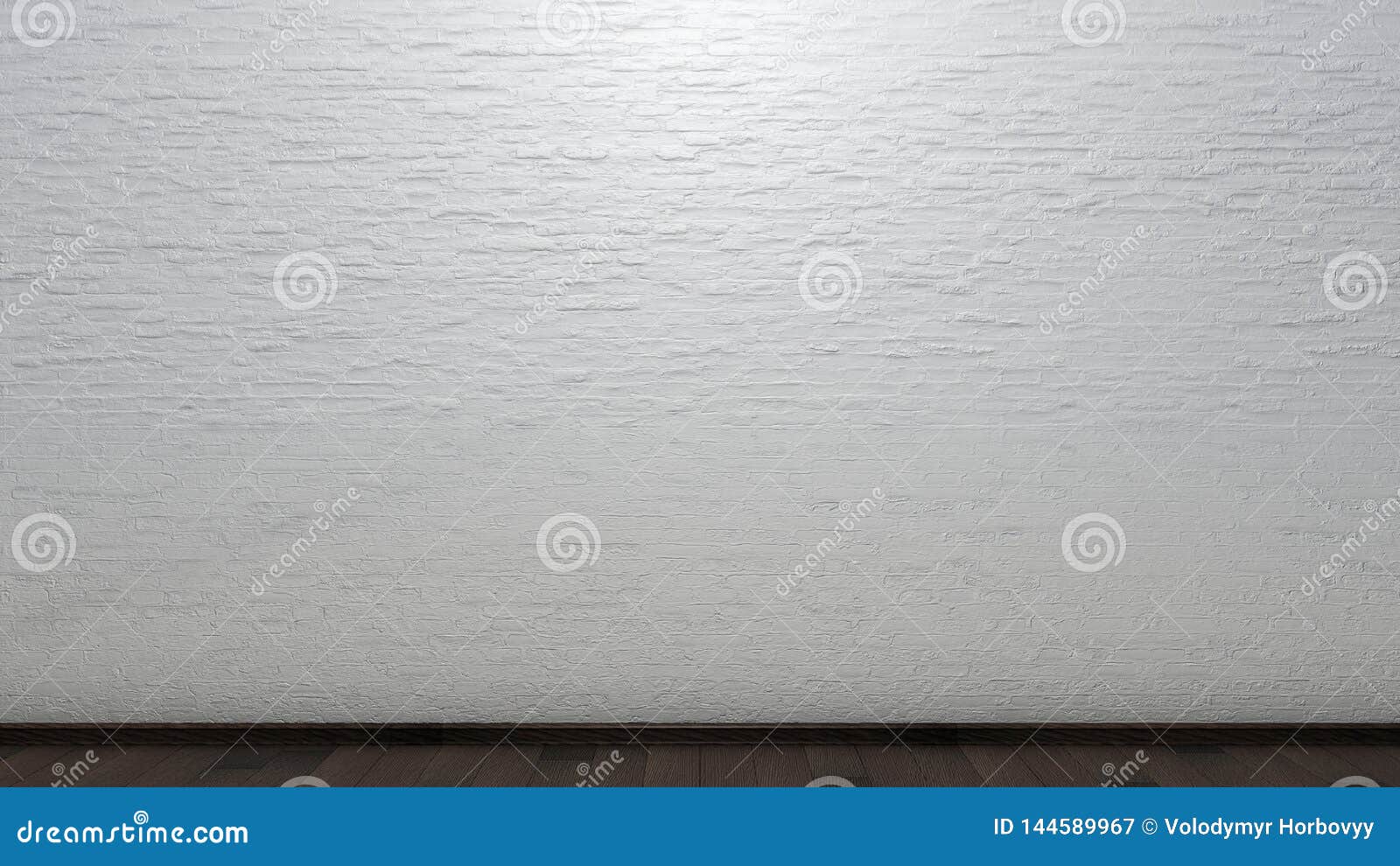 Brick Wall in the Interior. 3D Render Stock Illustration - Illustration ...