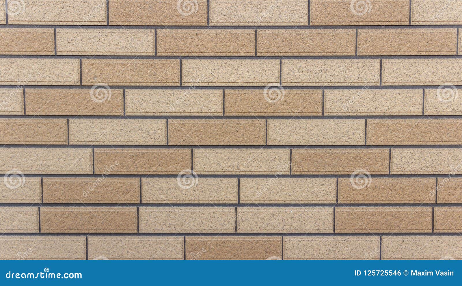 Brick Wall Lined Horizontally from Two Types of Bricks Stock Photo ...