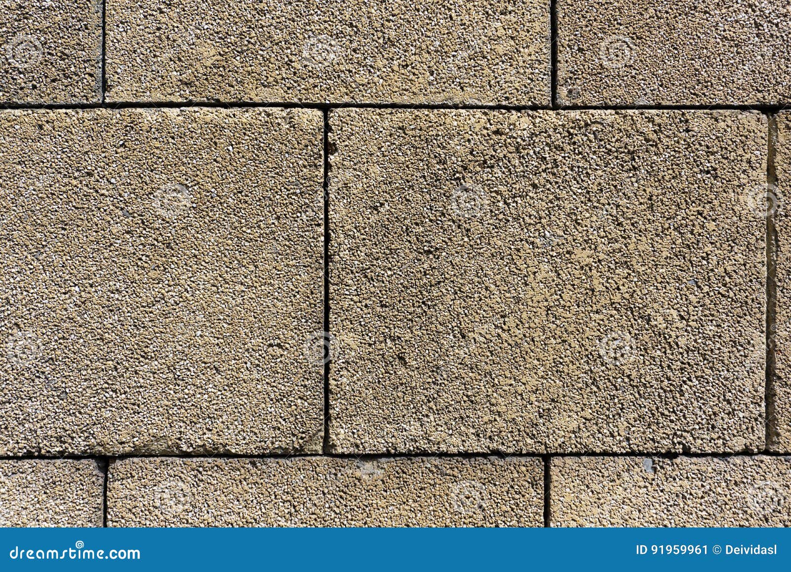 Brick Wall with Large Bricks. Stock Image - Image of architecture ...