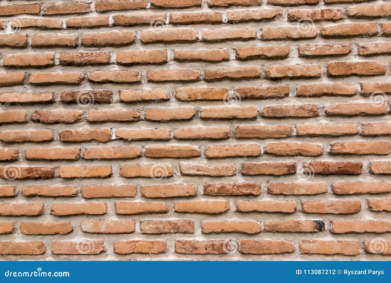 Brick Wall with a Large Layer of Mortar Stock Photo - Image of vertical ...