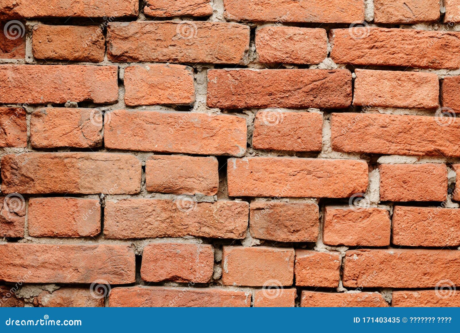 The Brick Wall is Large. Red Bricks Texture Stock Image - Image of ...