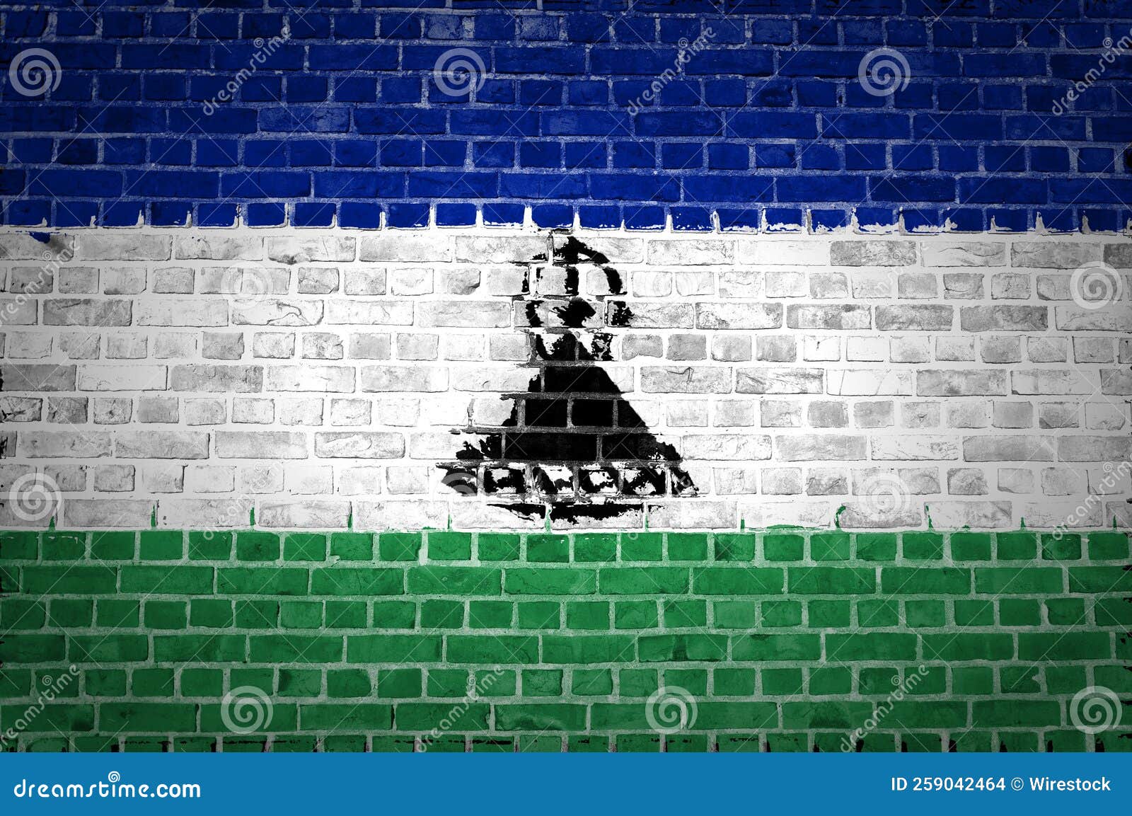 Brick Wall Lesotho stock illustration. Illustration of textured - 259042464