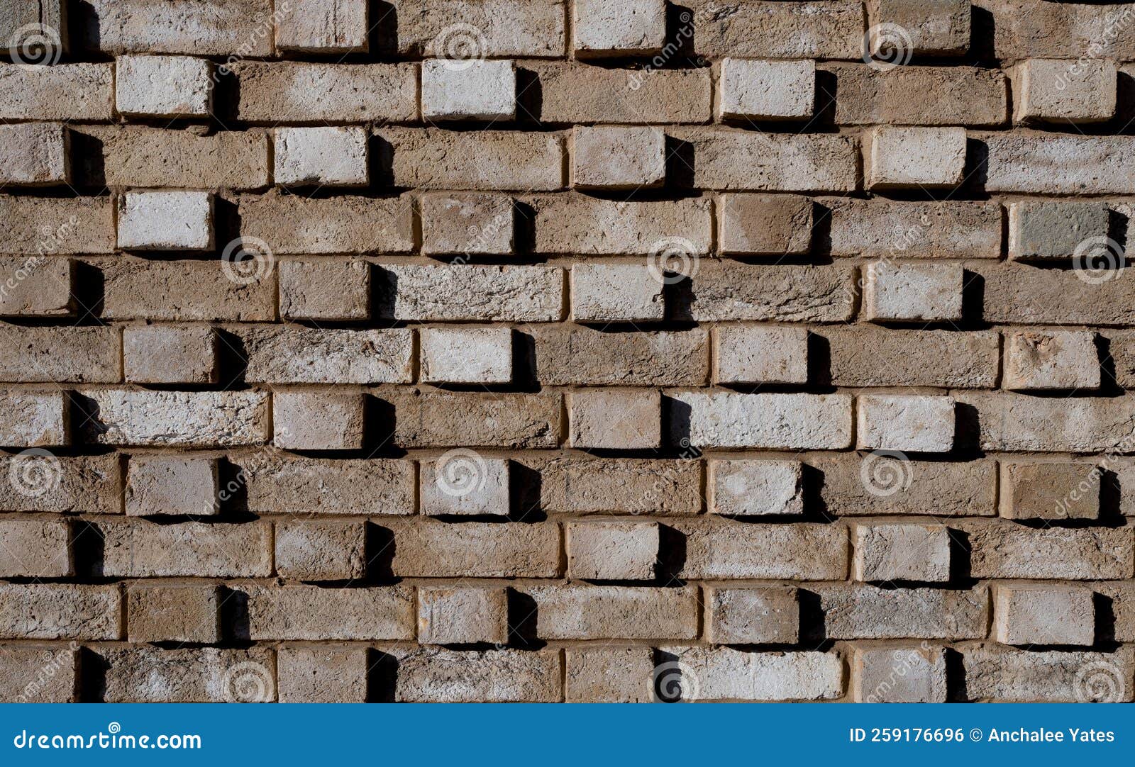 Brick Wall with Light and Shadow, Brown Grunge Stones Background ...