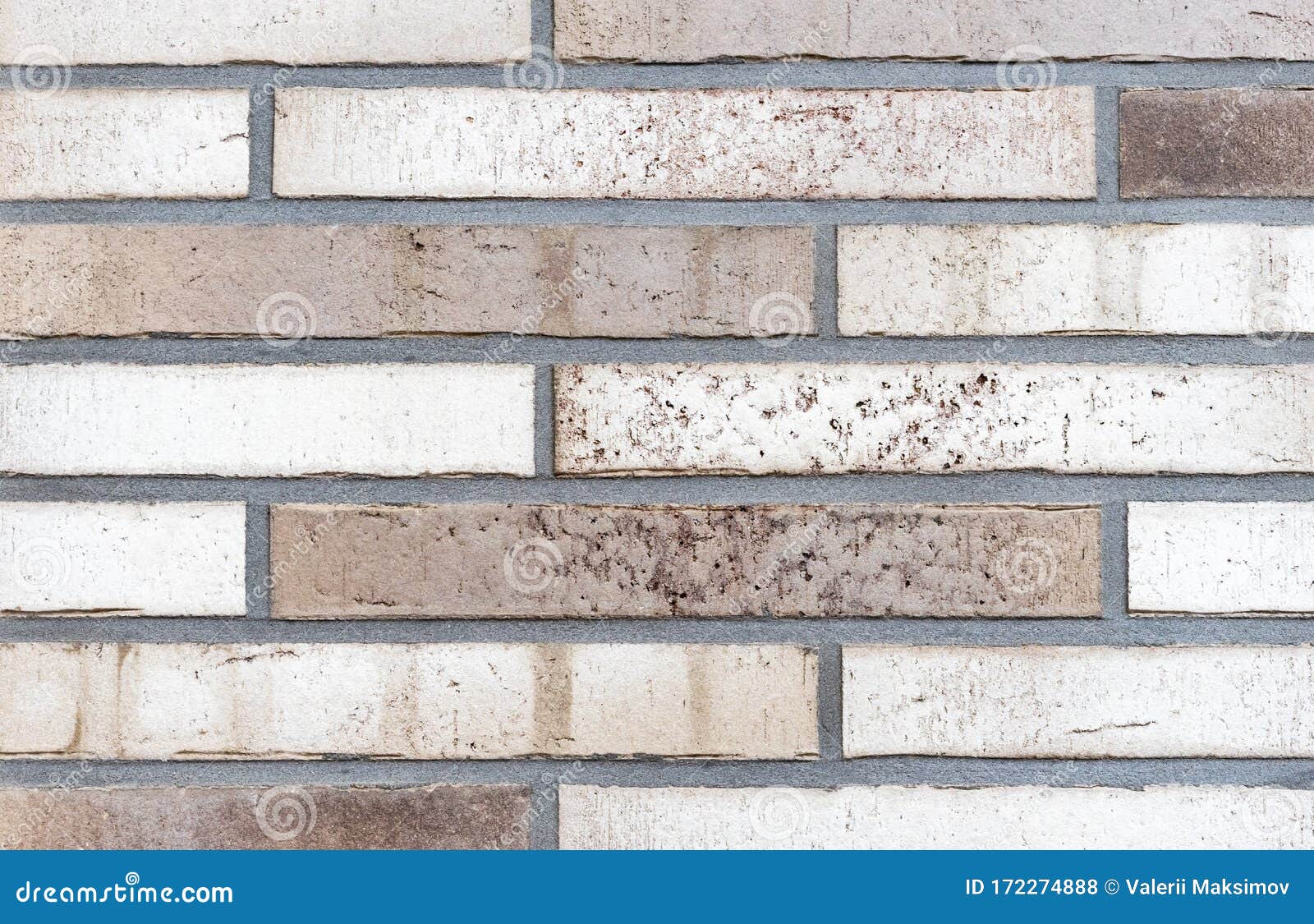 Brick Wall from of Long Bricks. Background and Texture of Brickwork ...