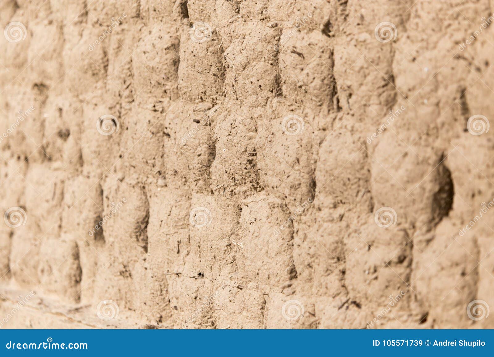 Brick wall made of clay stock image. Image of solid - 105571739