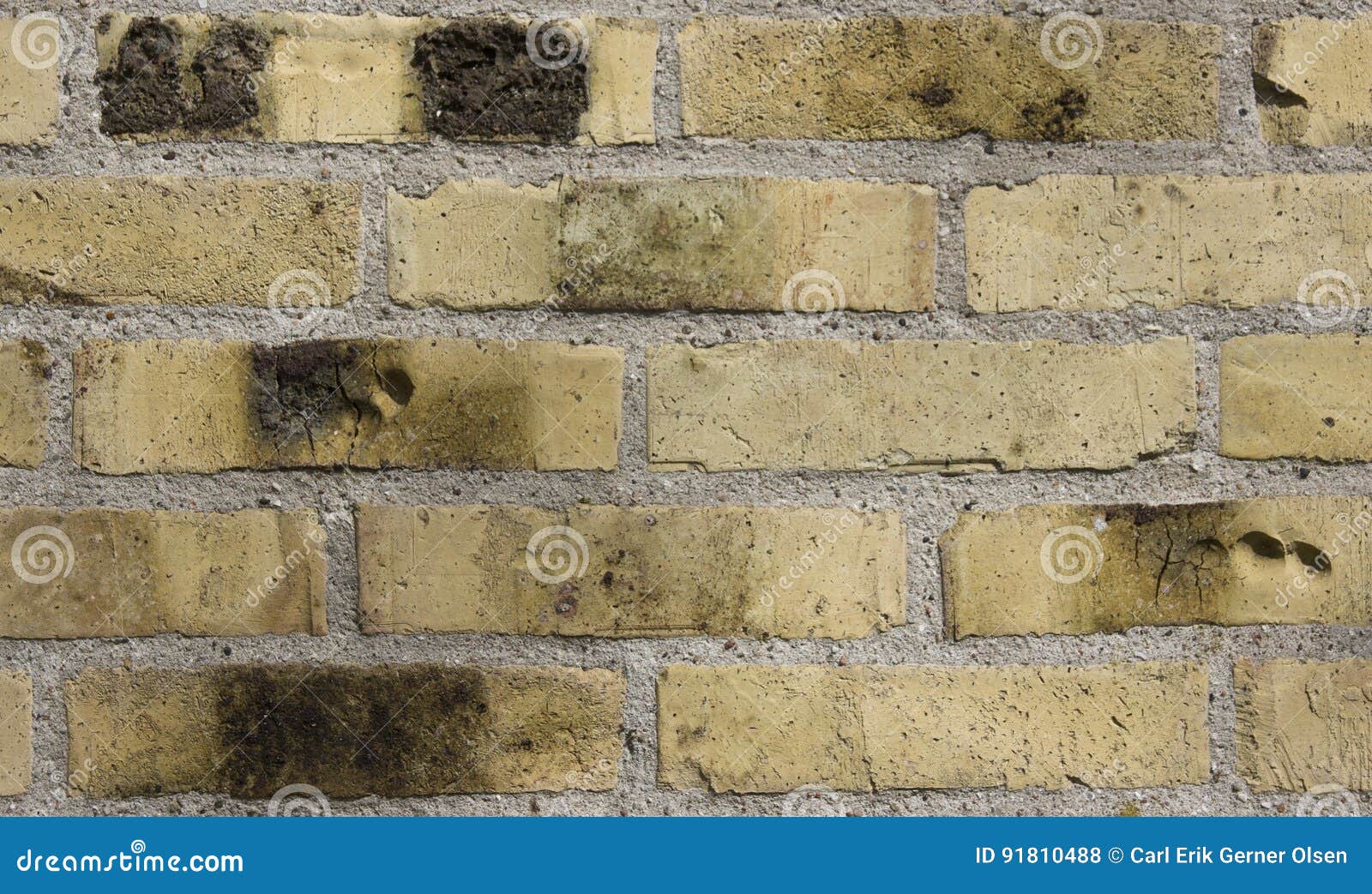 Brick wall, stock photo. Image of wall, burned, marks - 91810488