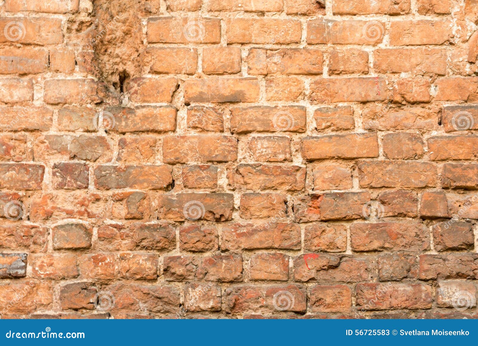 Brick Wall Made of Red Stone Stock Image - Image of dirty, bronze: 56725583