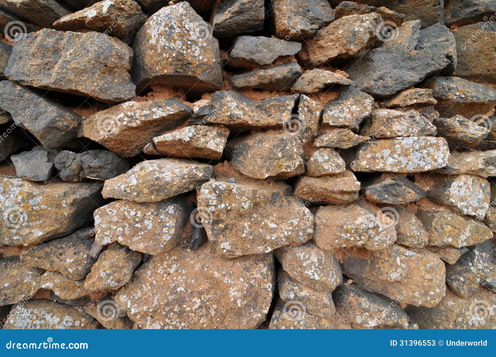 Brick wall made of rocks stock image. Image of backdrop - 31396553