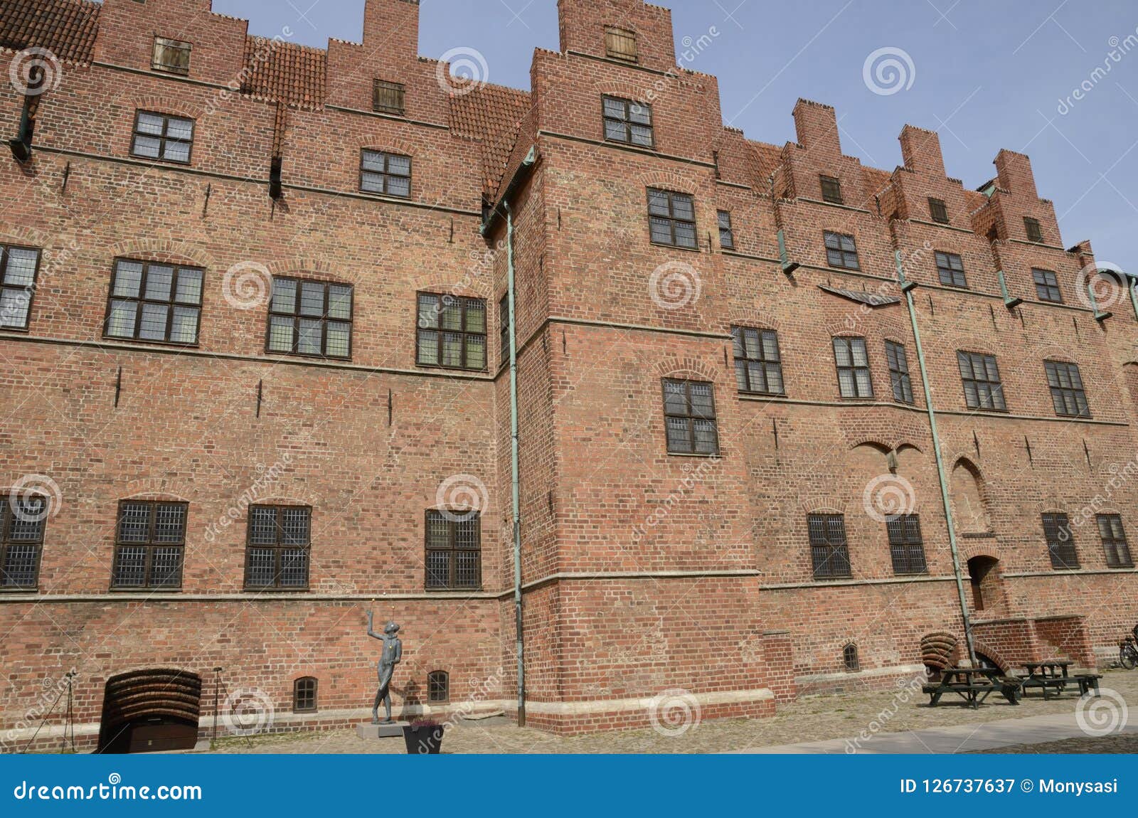 Brick wall of Malmo castle editorial photography. Image of sweden ...