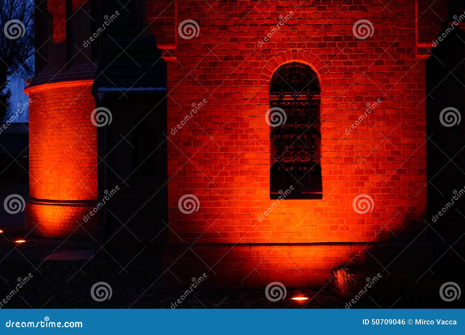 Brick wall stock photo. Image of night, dark, stone, wall - 50709046