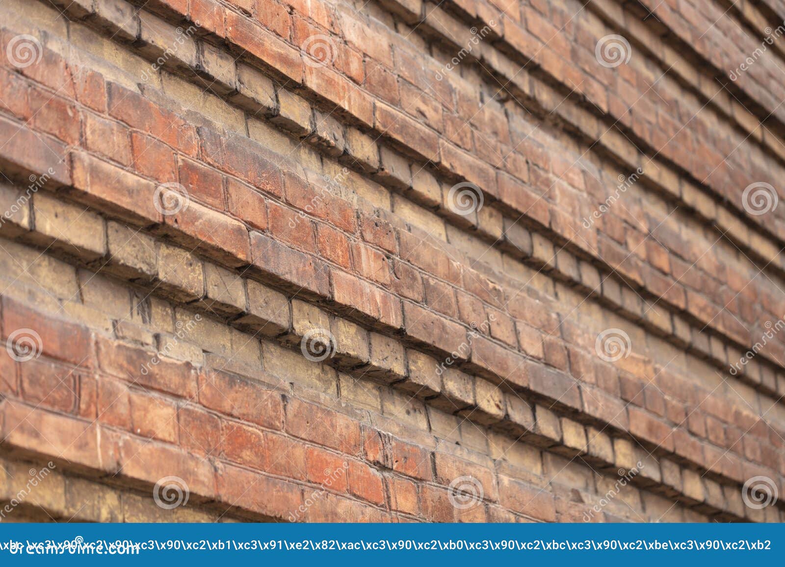 Brick Wall of an Old Building. an Ancient Architectural Structure Made ...