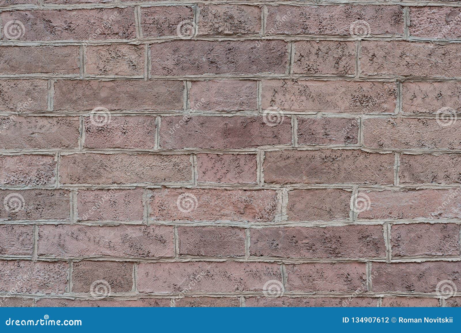 Brick Wall of the Old Building Pastel Brown Red Muted Tone. Background ...