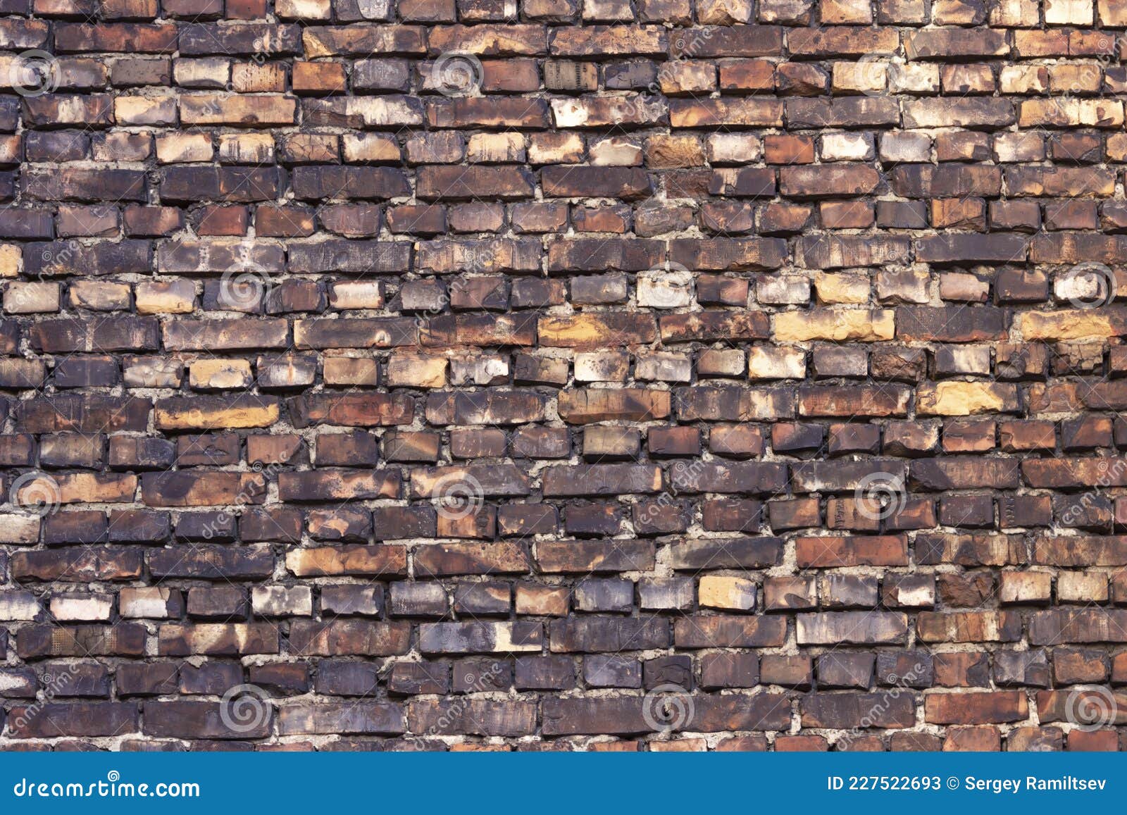 The Texture of Aged Brickwork Stock Image - Image of weathered, worn ...