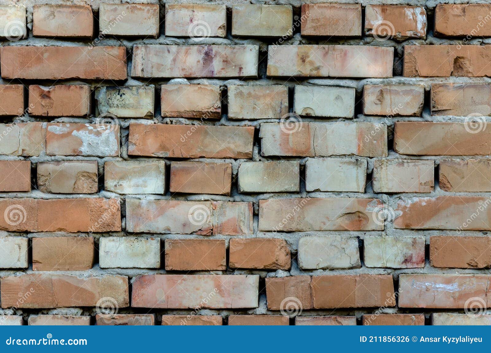 Brick Wall. Old Ruined Building. Building Ready To Be Demolished ...
