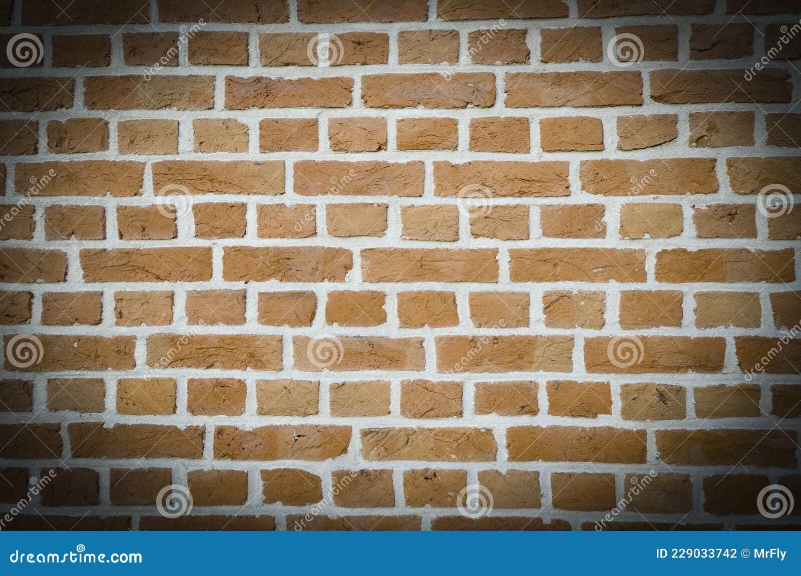 Brick Wall, Orange Rustic Look, Background Texture Stock Photo - Image ...