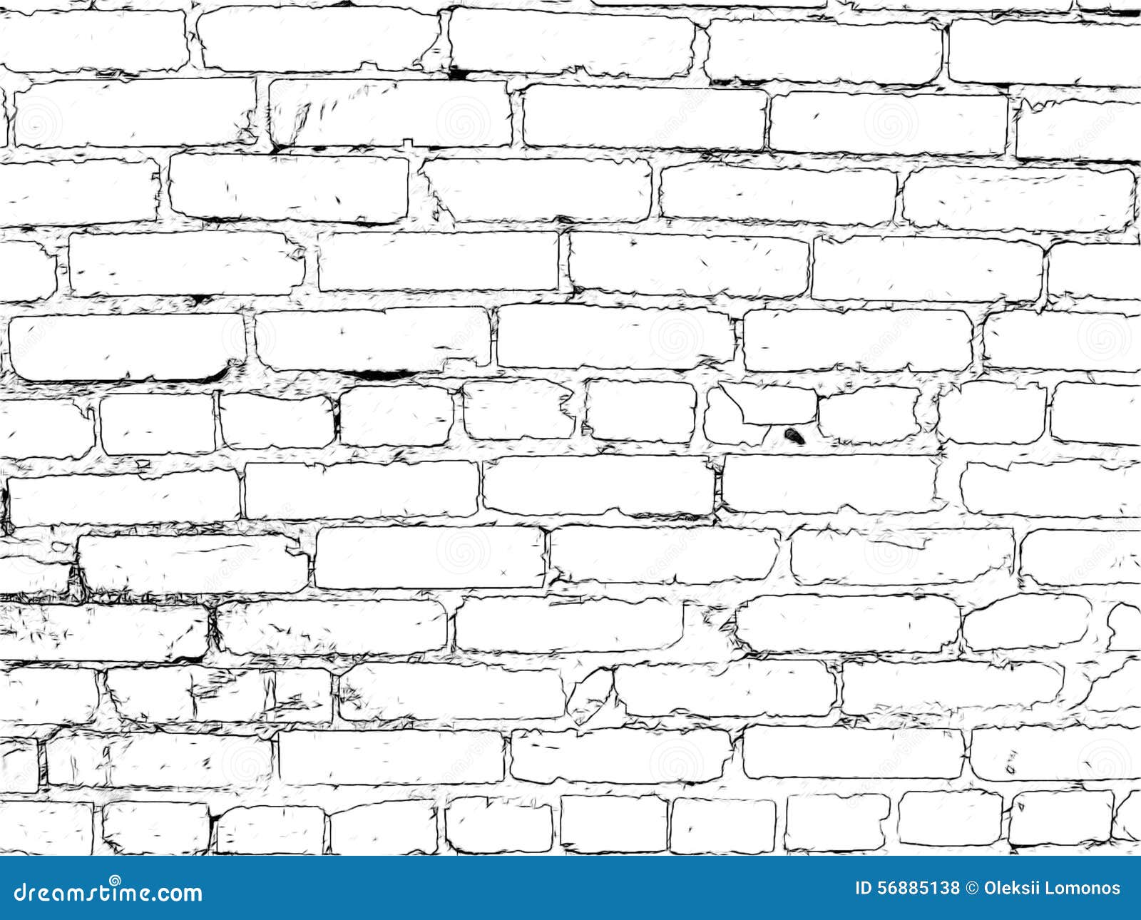 Brick Wall Drawing Pencil