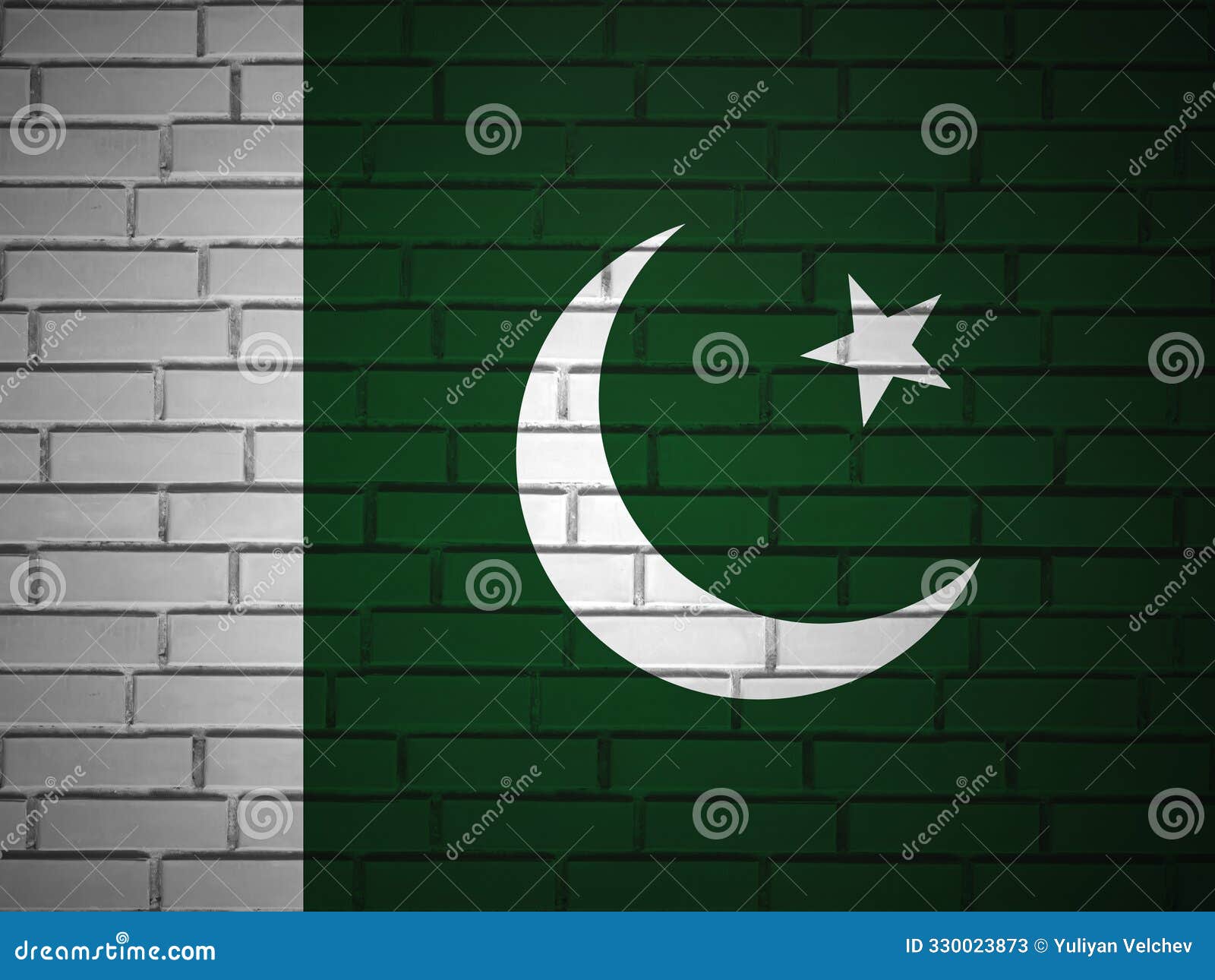 Pakistan Flag Theme Card With Wavy Ribbon Colors Of The National Flag ...