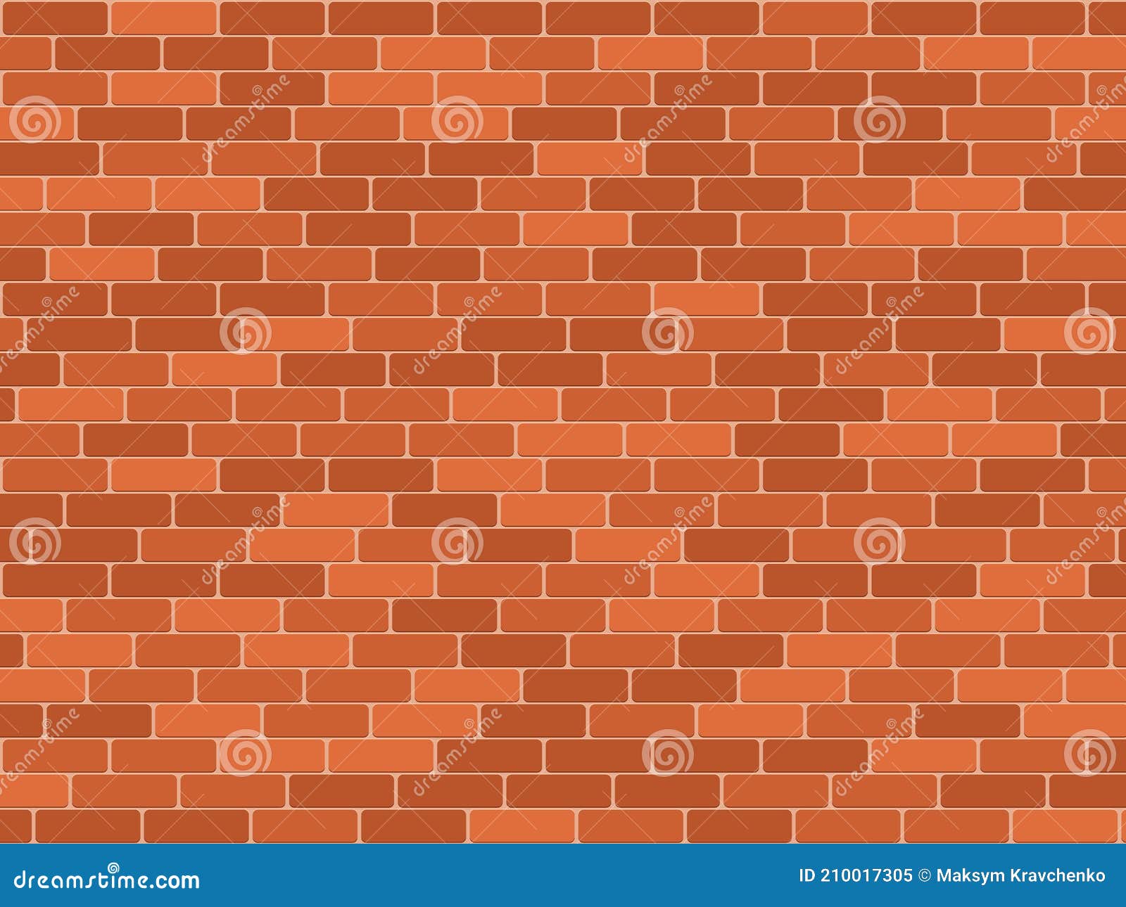 Brick Wall Pattern Seamless Background. Realistic Decorative Background ...