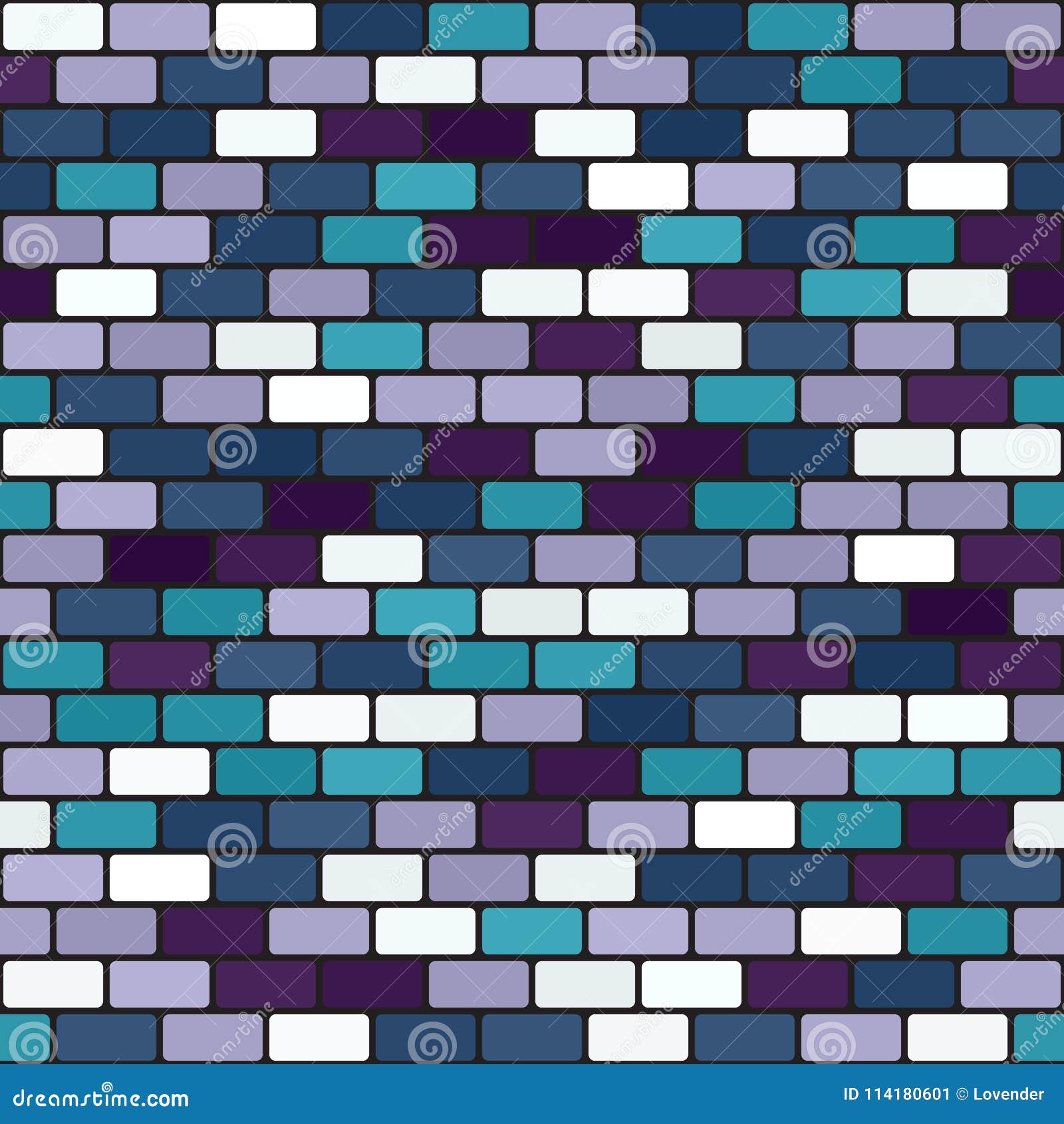 Brick Wall Pattern. Seamless Vector Stock Vector - Illustration of ...