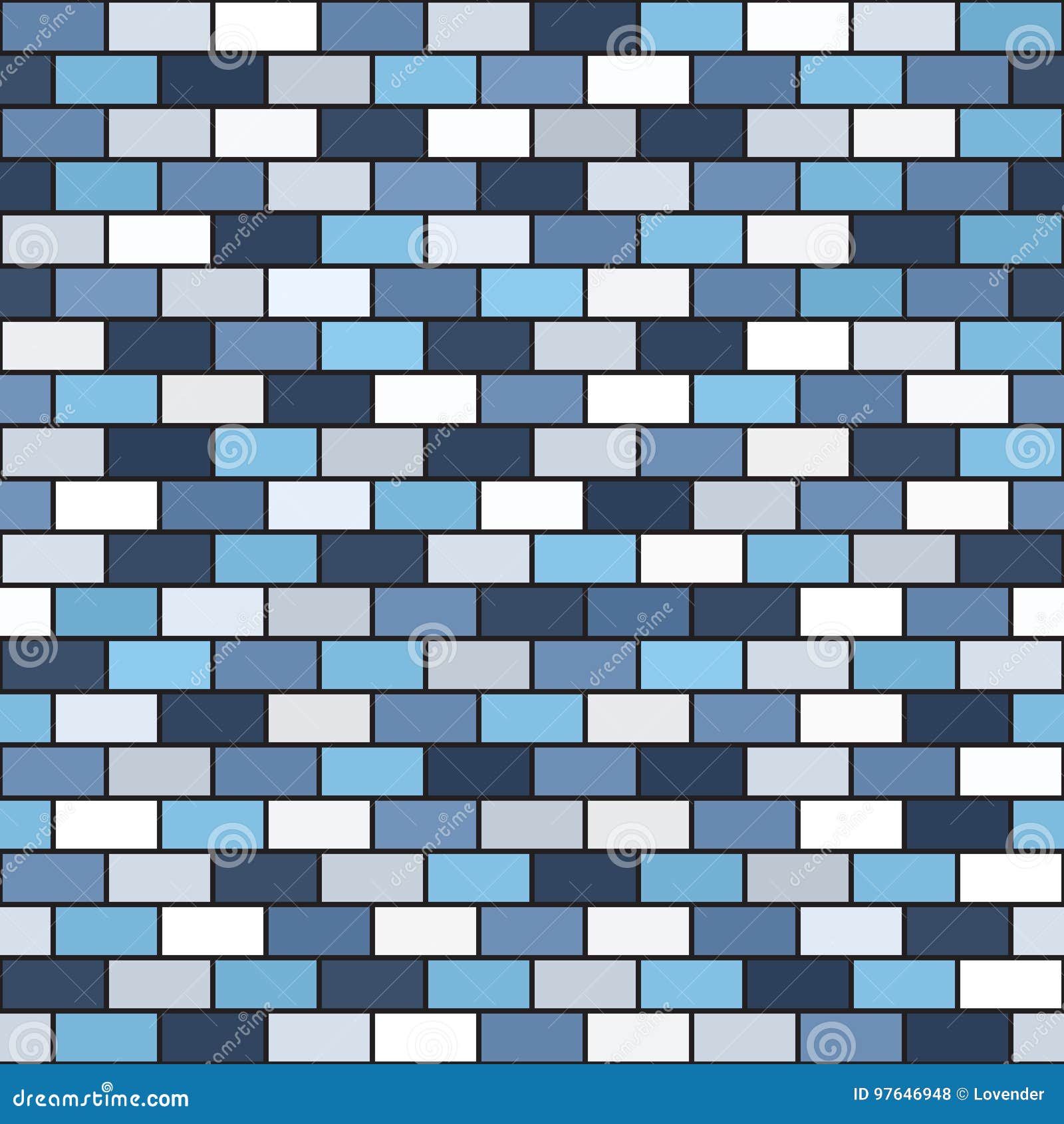Brick Wall Pattern. Seamless Vector Rectangle Background Stock Vector ...