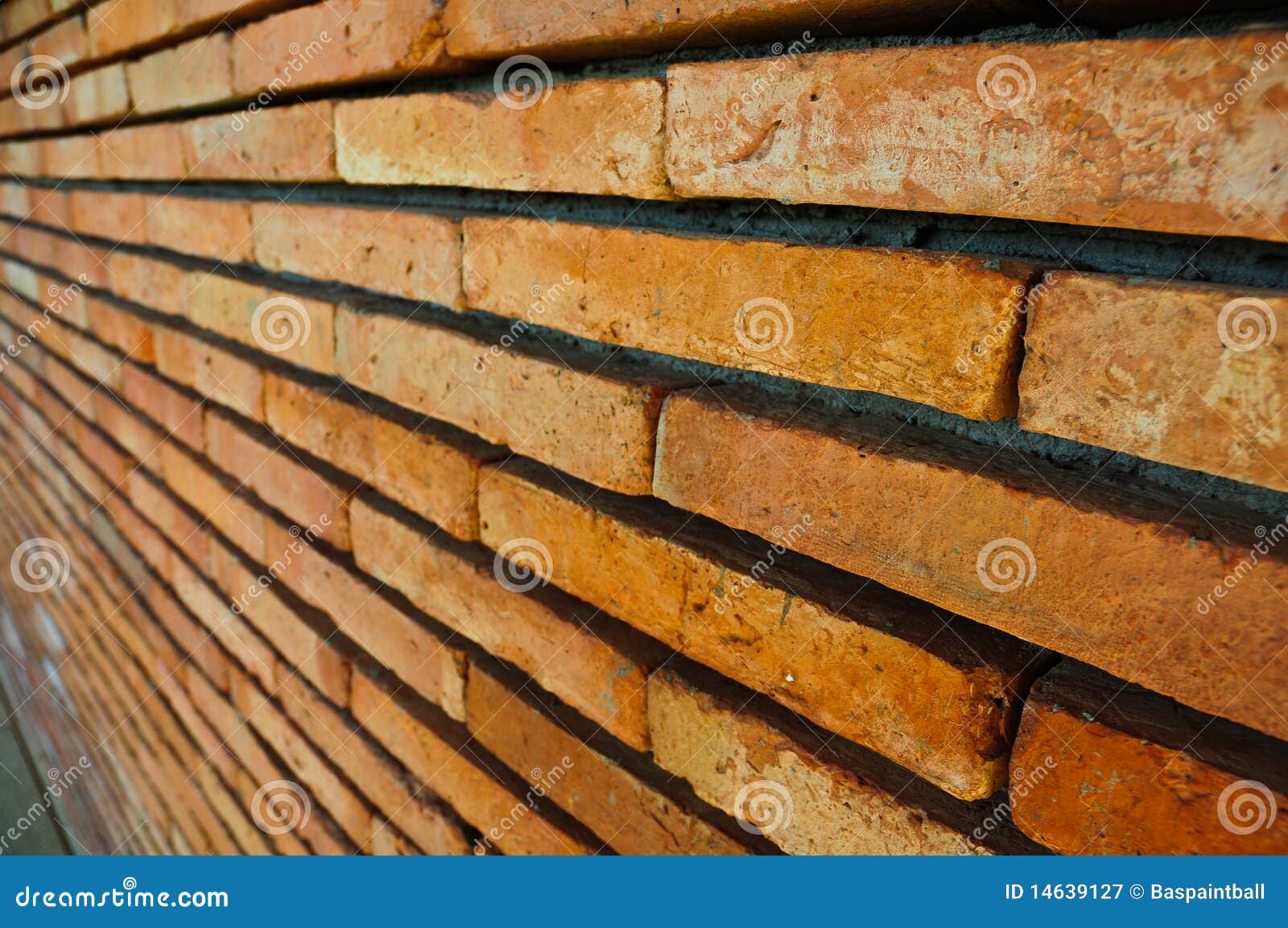 Brick wall perspective stock image. Image of abstract - 14639127