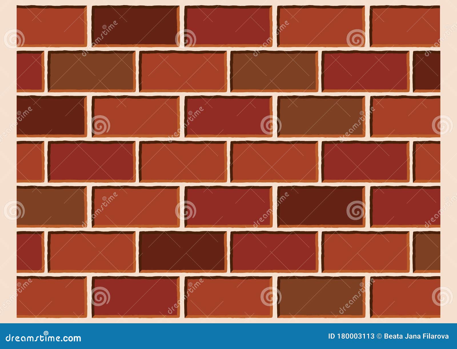 Red Bricks Texture Pattern Vector Stock Vector - Illustration of clay ...