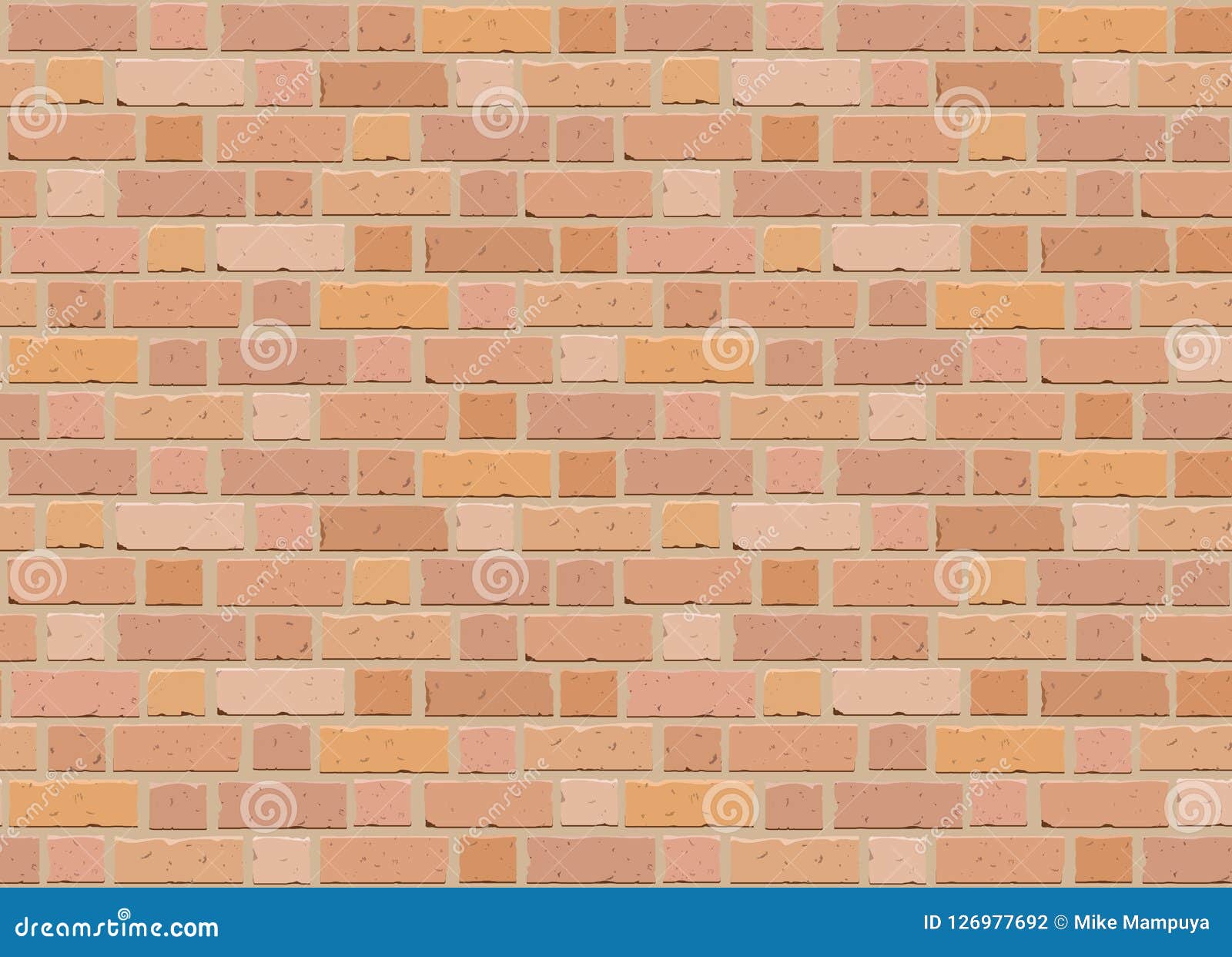 Brick Wall. Red Brick Building Seamless Pattern. Vector Stock Vector ...
