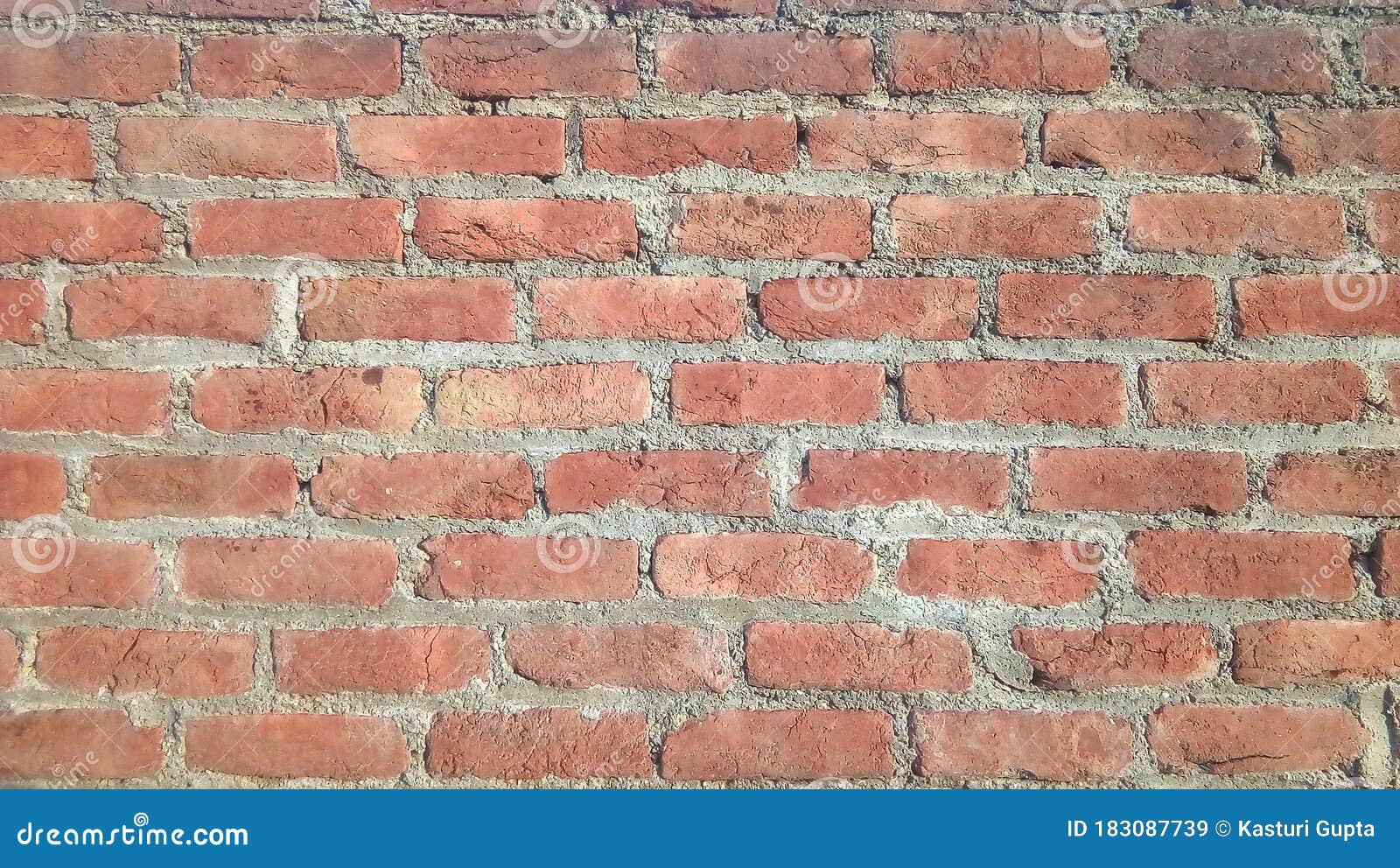 Brick Wall Red Natural Texture Stock Photo Stock Image - Image of ...