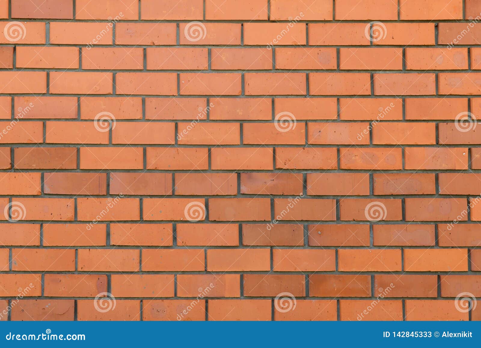 Brick Wall of Rows of Red Bricks Stock Image - Image of stonewall, rows ...