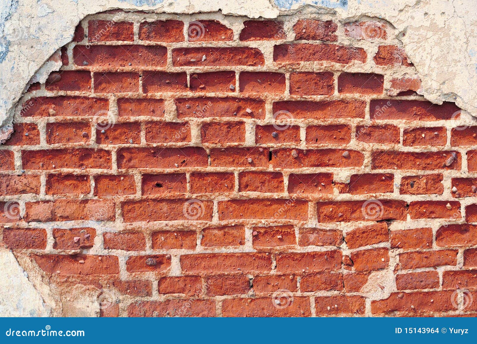 Brick wall ruins stock photo. Image of brick, close, damage - 15143964