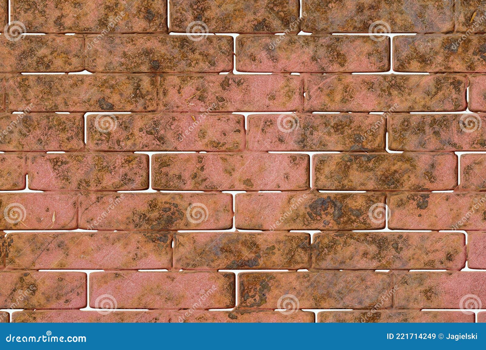 Brick Wall, Rust-coloured Texture Stock Image - Image of design, wall ...