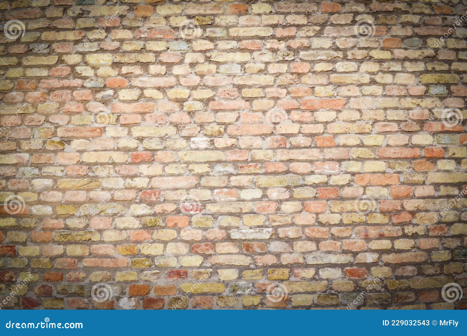Brick Wall, Orange Rustic Look, Background Texture Stock Image - Image ...