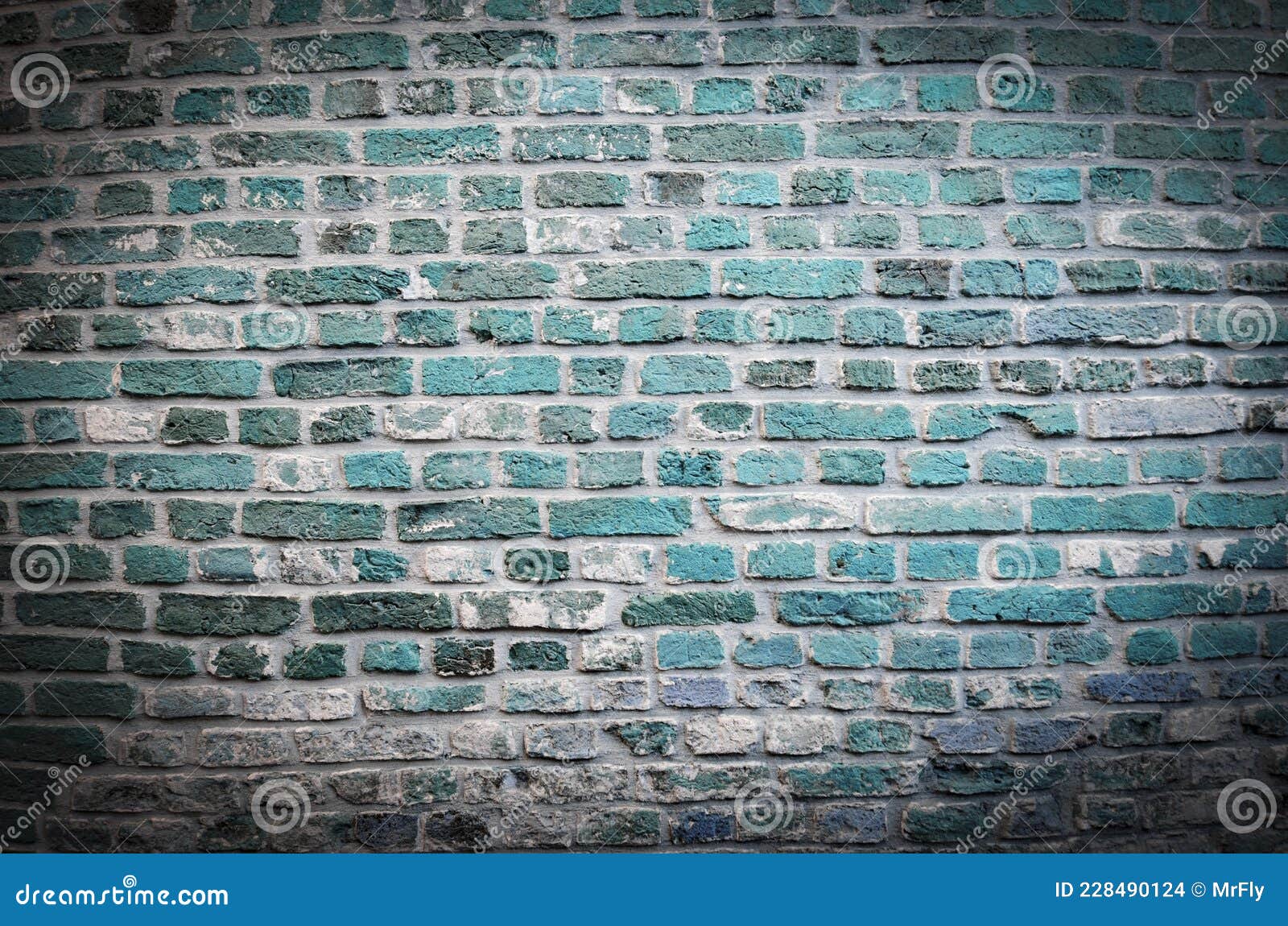 Brick Wall, Blue Rustic Look, Background Texture Stock Photo - Image of ...