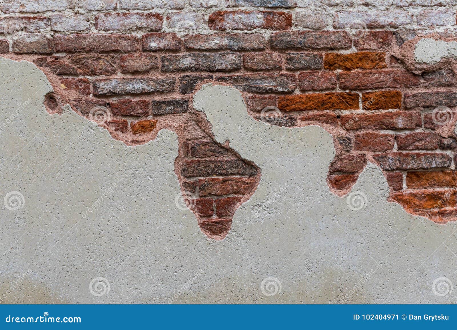 Brick Wall Scrolling the Street. Brick Texture. Stock Image - Image of ...