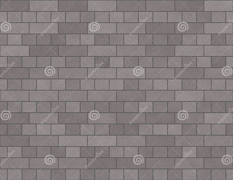 Brick Wall Seamless Background Small Bricks in Grey Stock Illustration ...