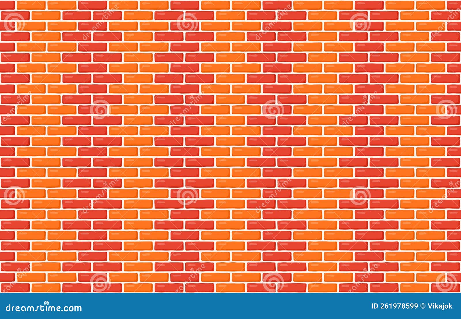 Brick Wall Seamless Pattern. Brown Decorative Brickwork Repeating ...