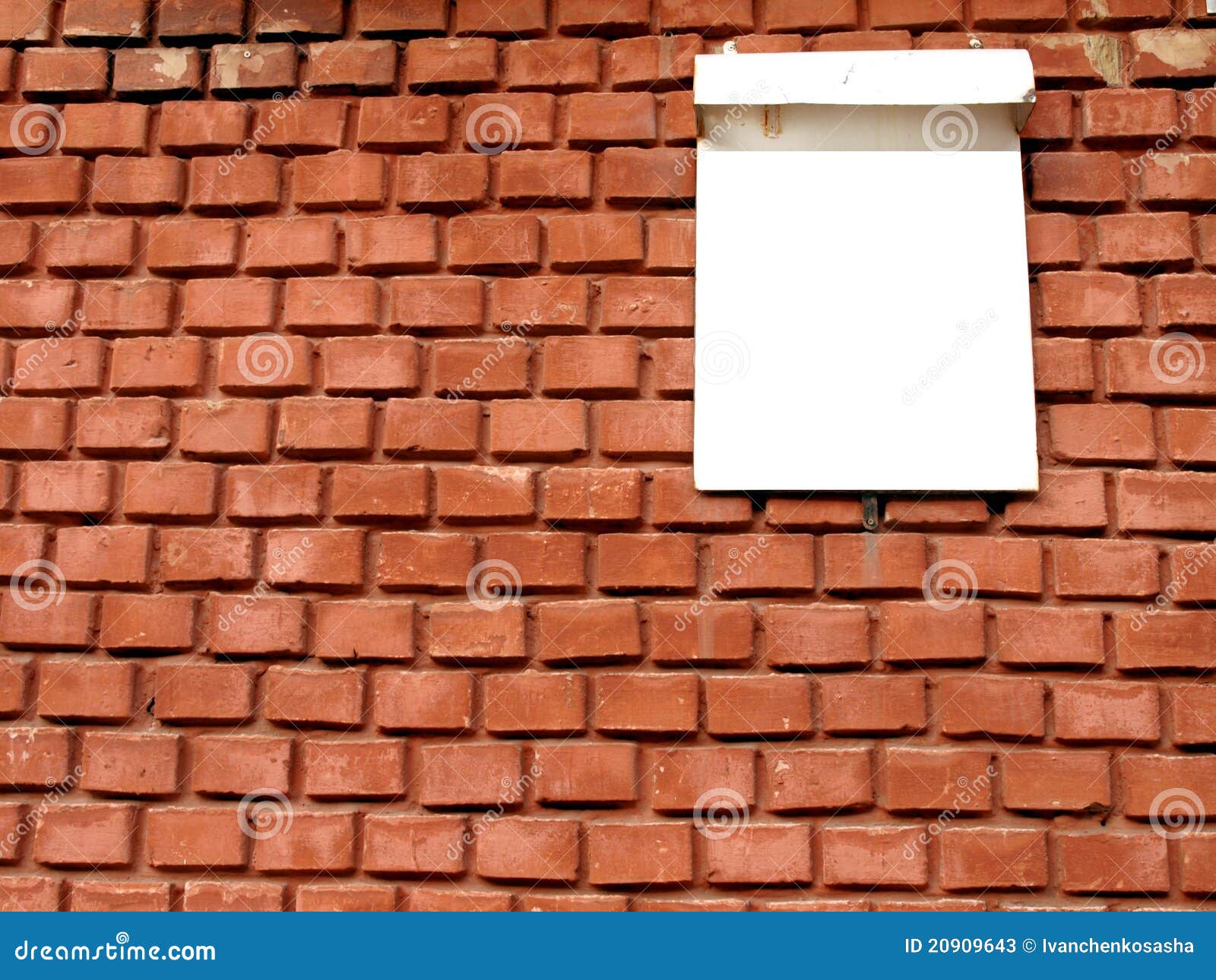 Brick Wall with a Sign for a House Number Stock Image - Image of ...