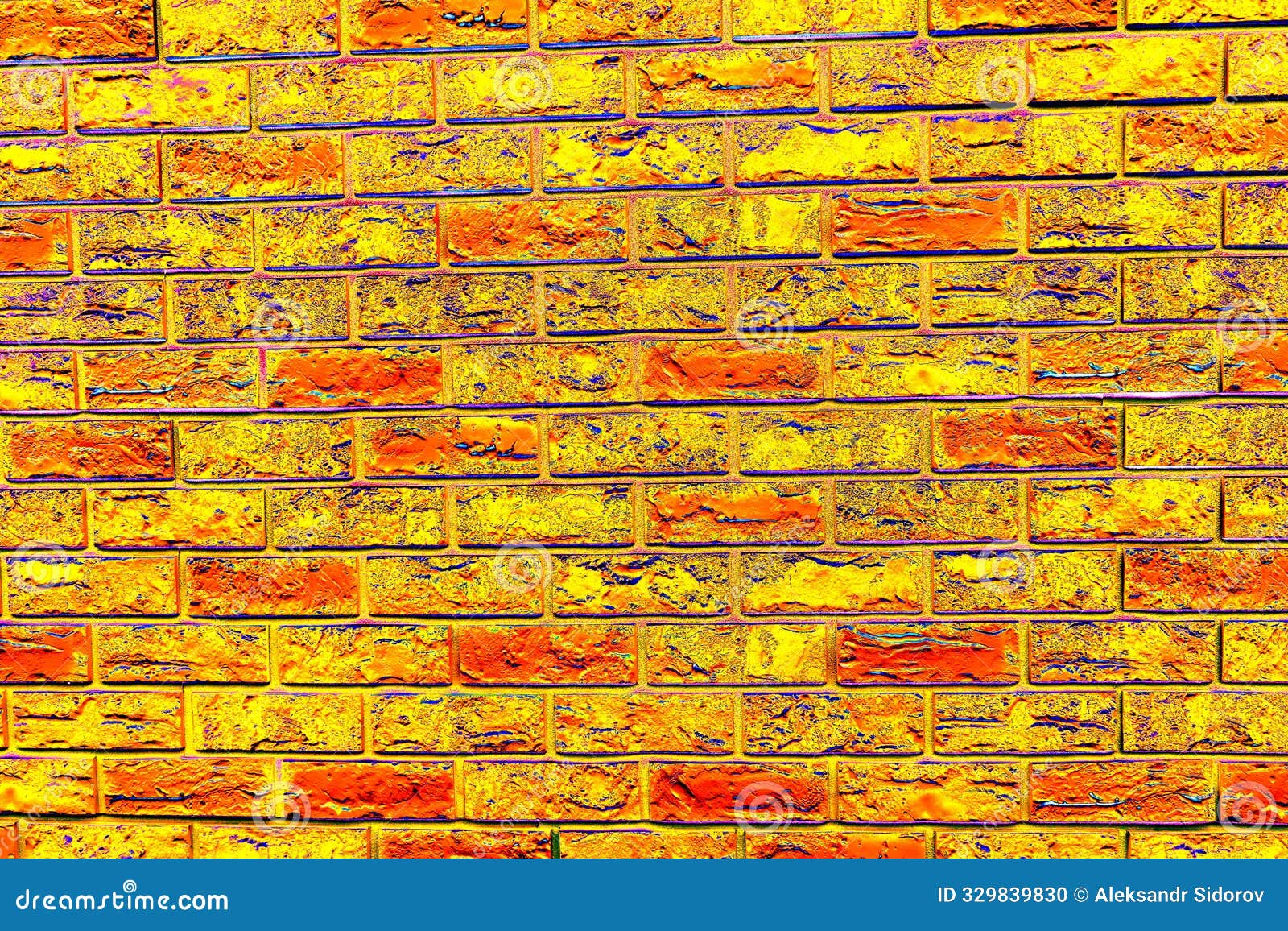 Brick Wall with Smooth Masonry, Changed Color Scheme, Brick Wall with ...