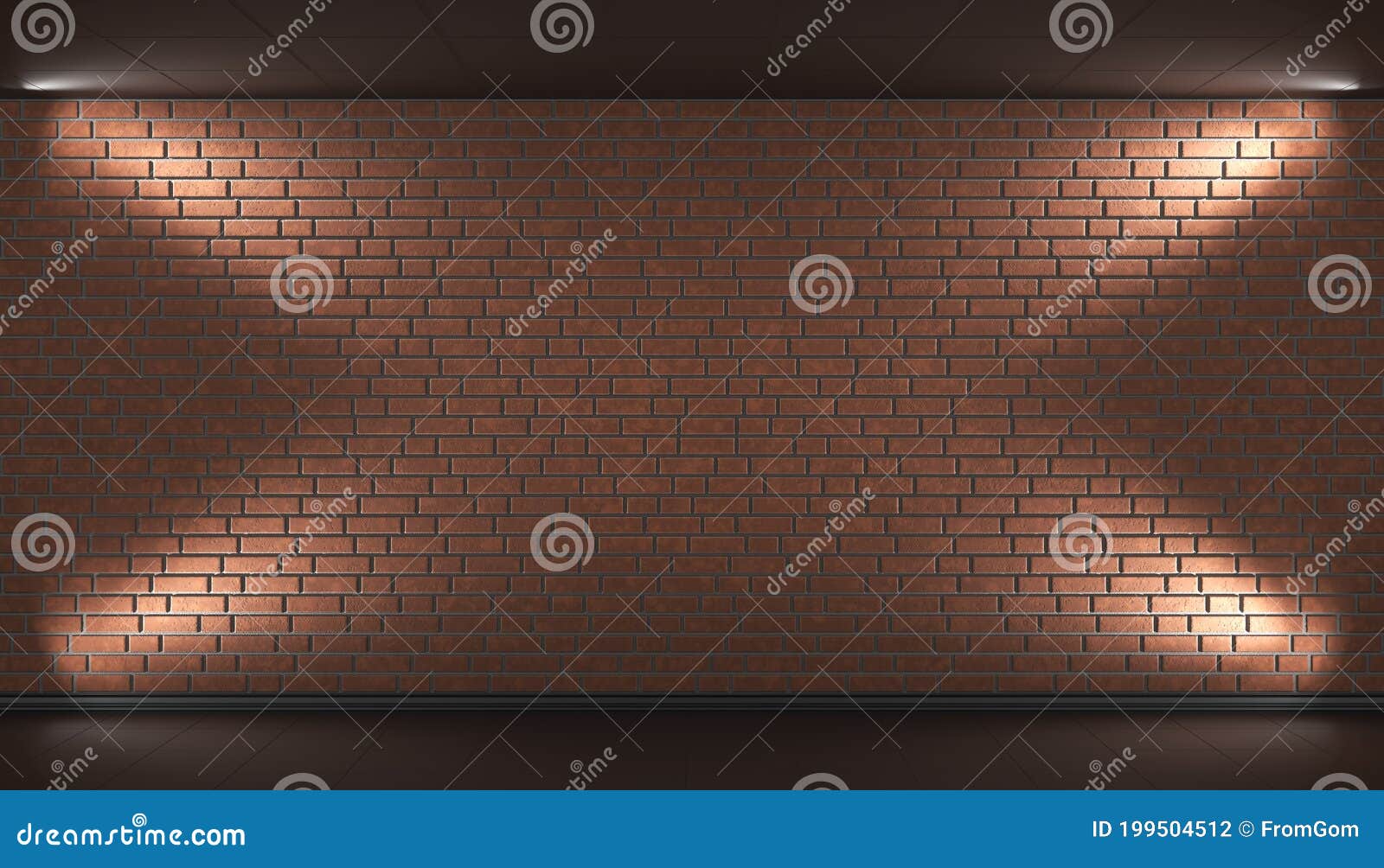 Brick Wall with Spotlight, Texture Background, Wallpaper Stock ...