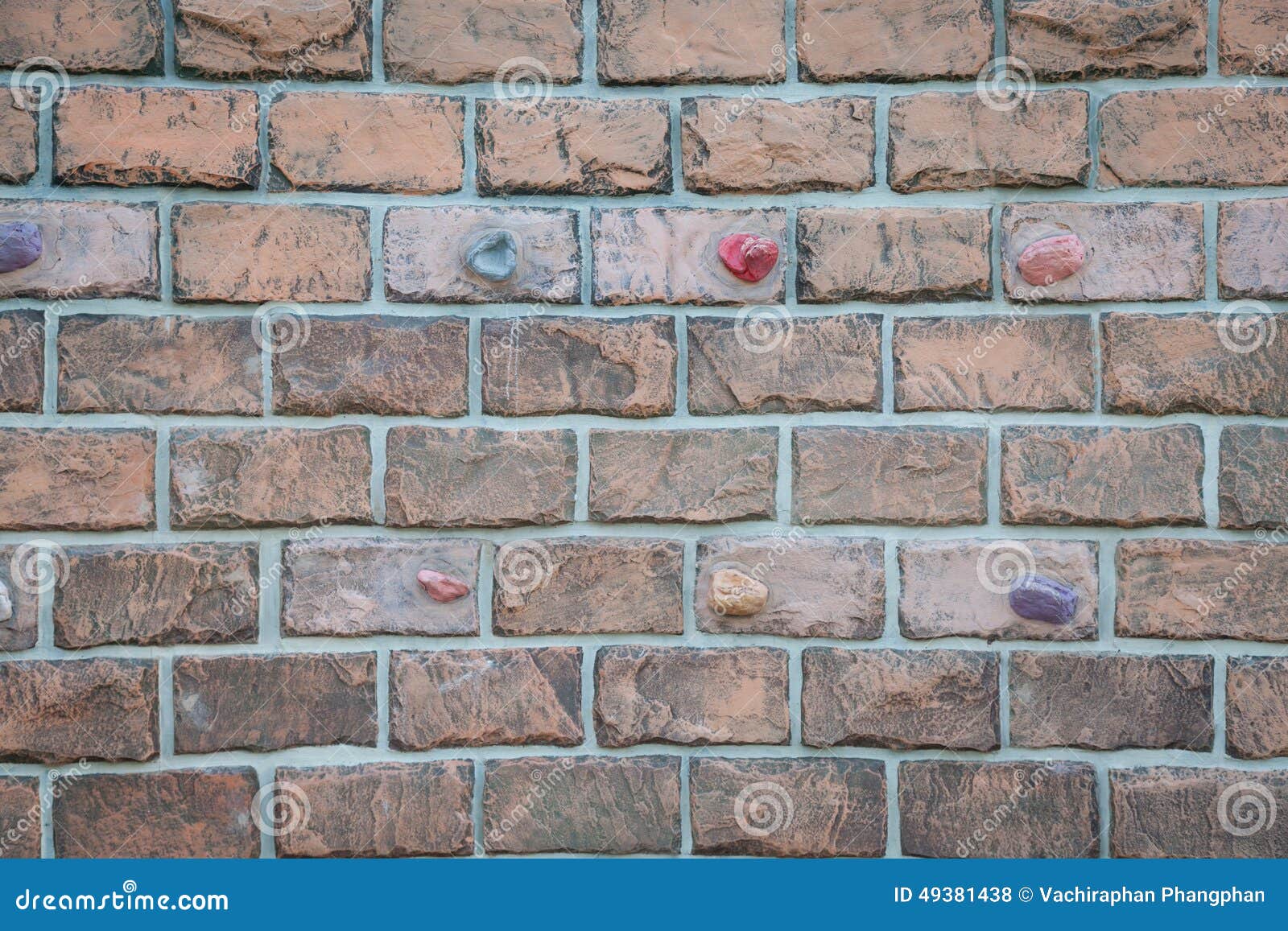 Brick wall stock photo. Image of tiled, decor, brick - 49381438