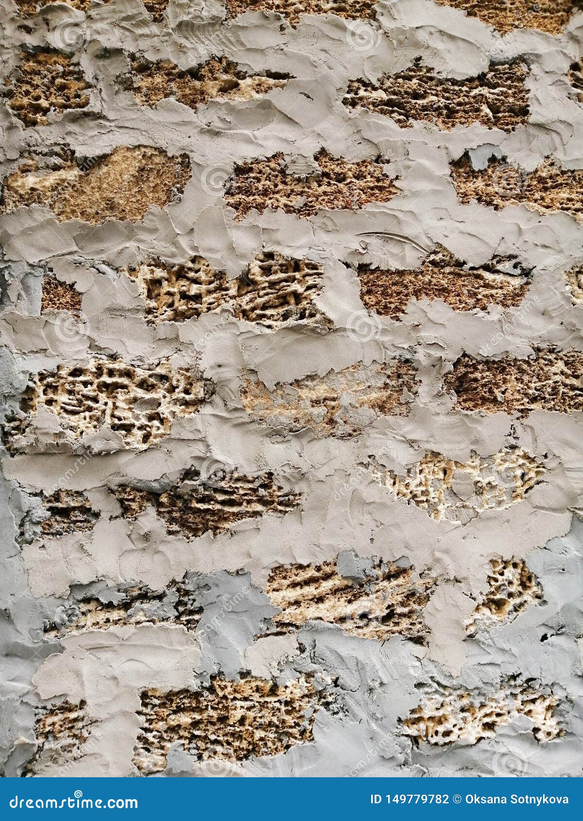 Brick Wall, Stone Shell of Stone, Sandstone, Masonry, Cement Joints ...