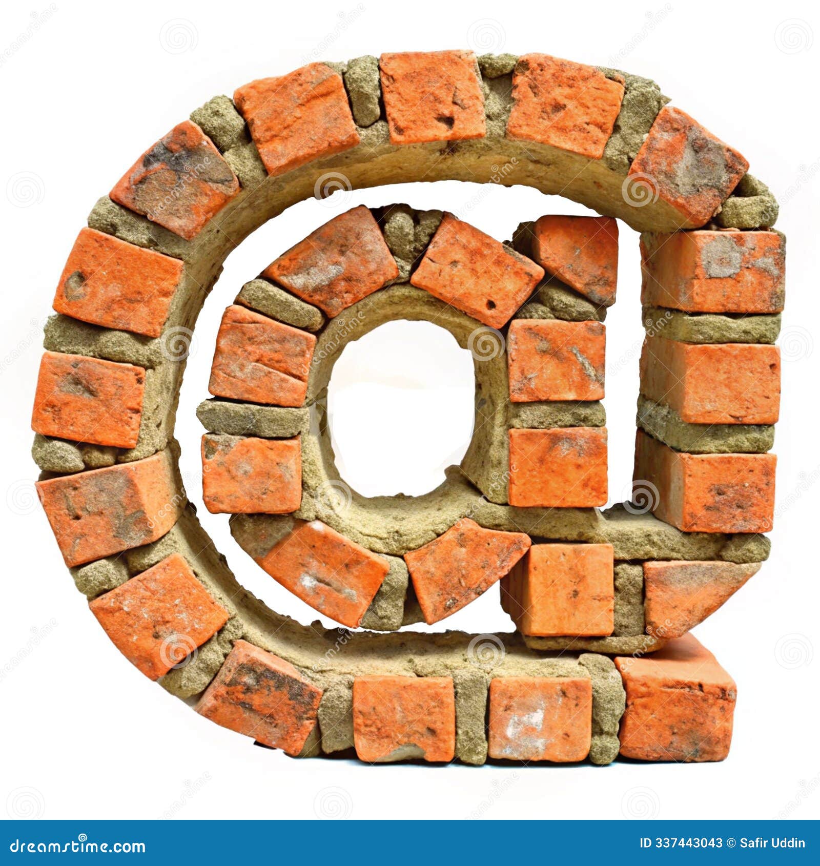 Brick Wall Symbol @. Brick Wall Sign @ Isolated Stock Illustration ...