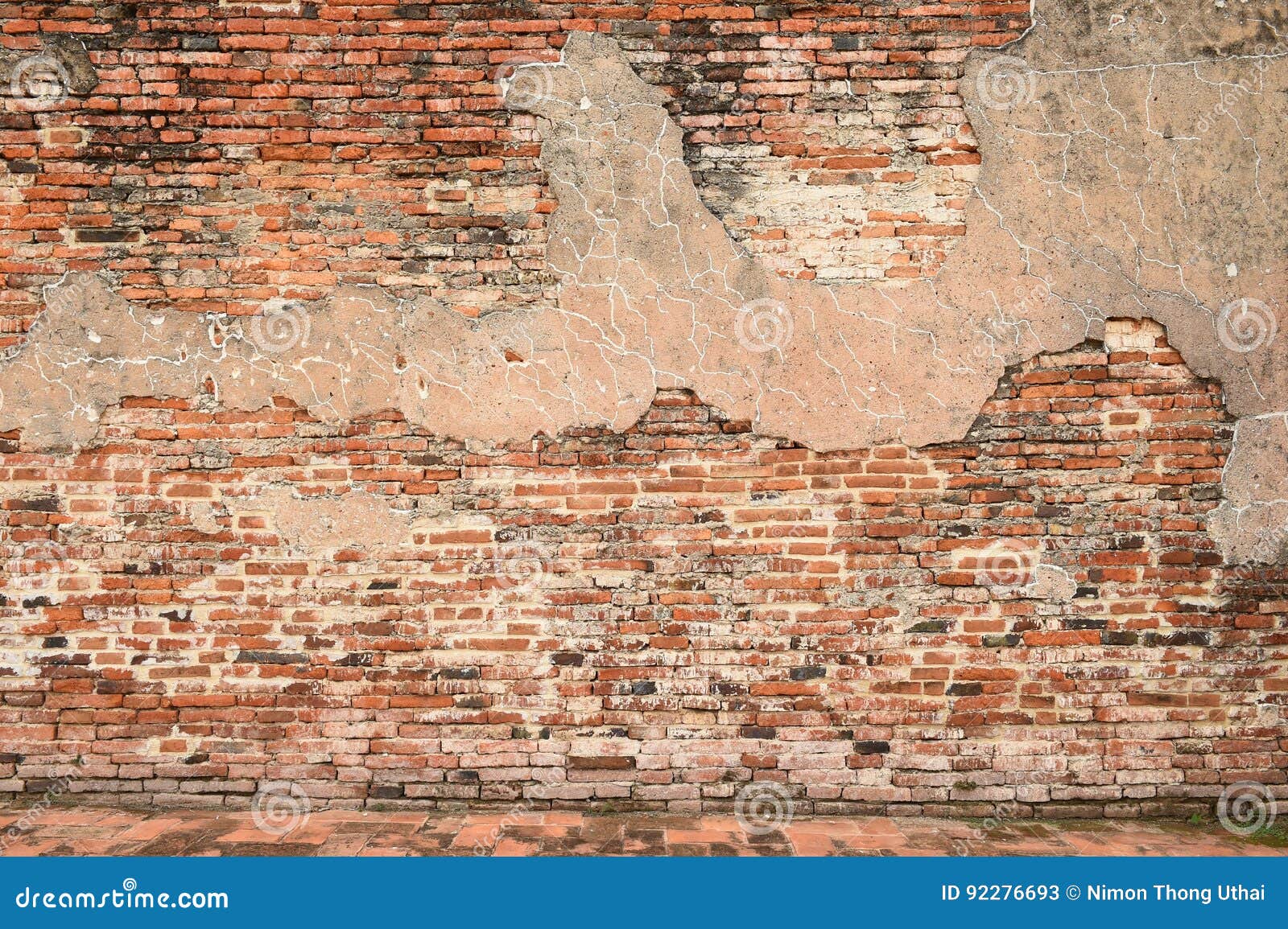Brick wall of temple stock image. Image of background - 92276693