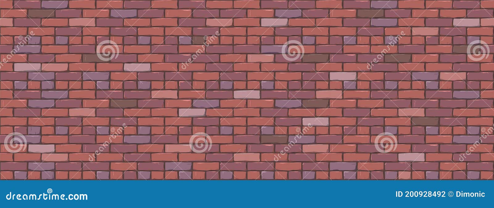 Brick Wall Texture Background. Modern Realistic Different Color Brick ...