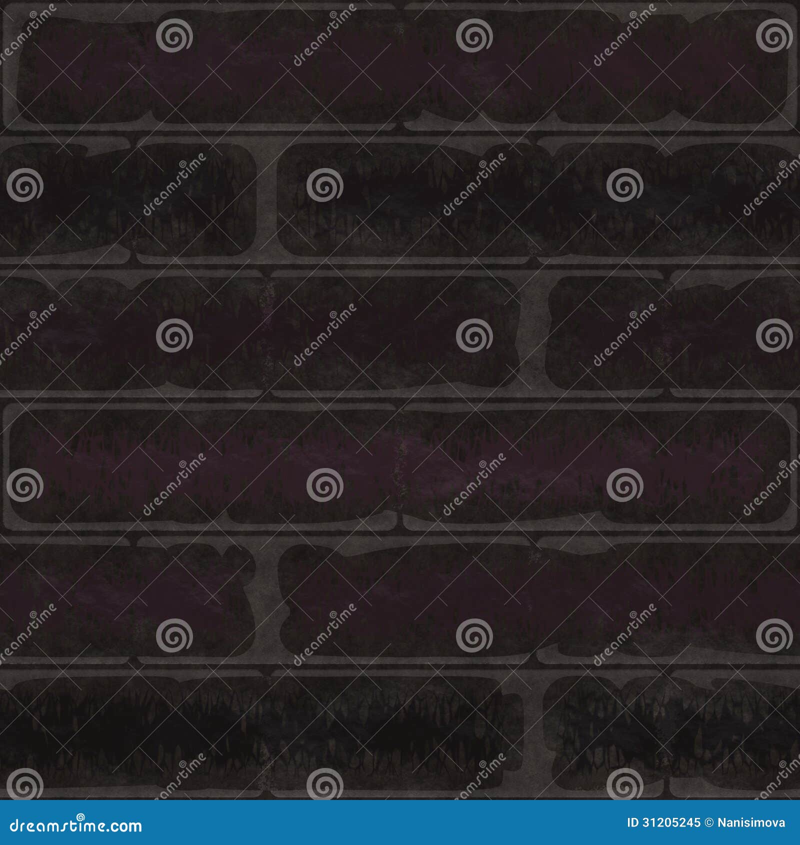 Brick Wall Texture Background Seamless Cgi Dark Stock Illustration ...