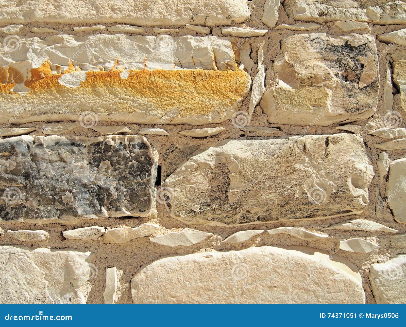 Brick Wall Texture, Beige Color Stock Image - Image of coarse, facing ...