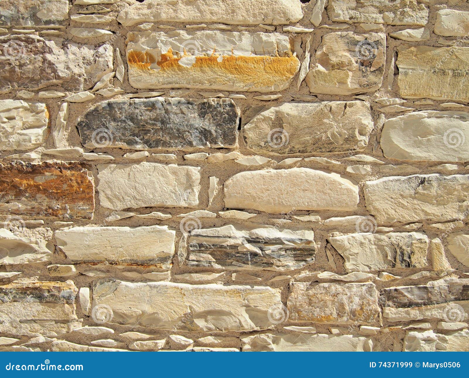 Brick Wall Texture, Beige Color, Medium Size Stock Image - Image of ...