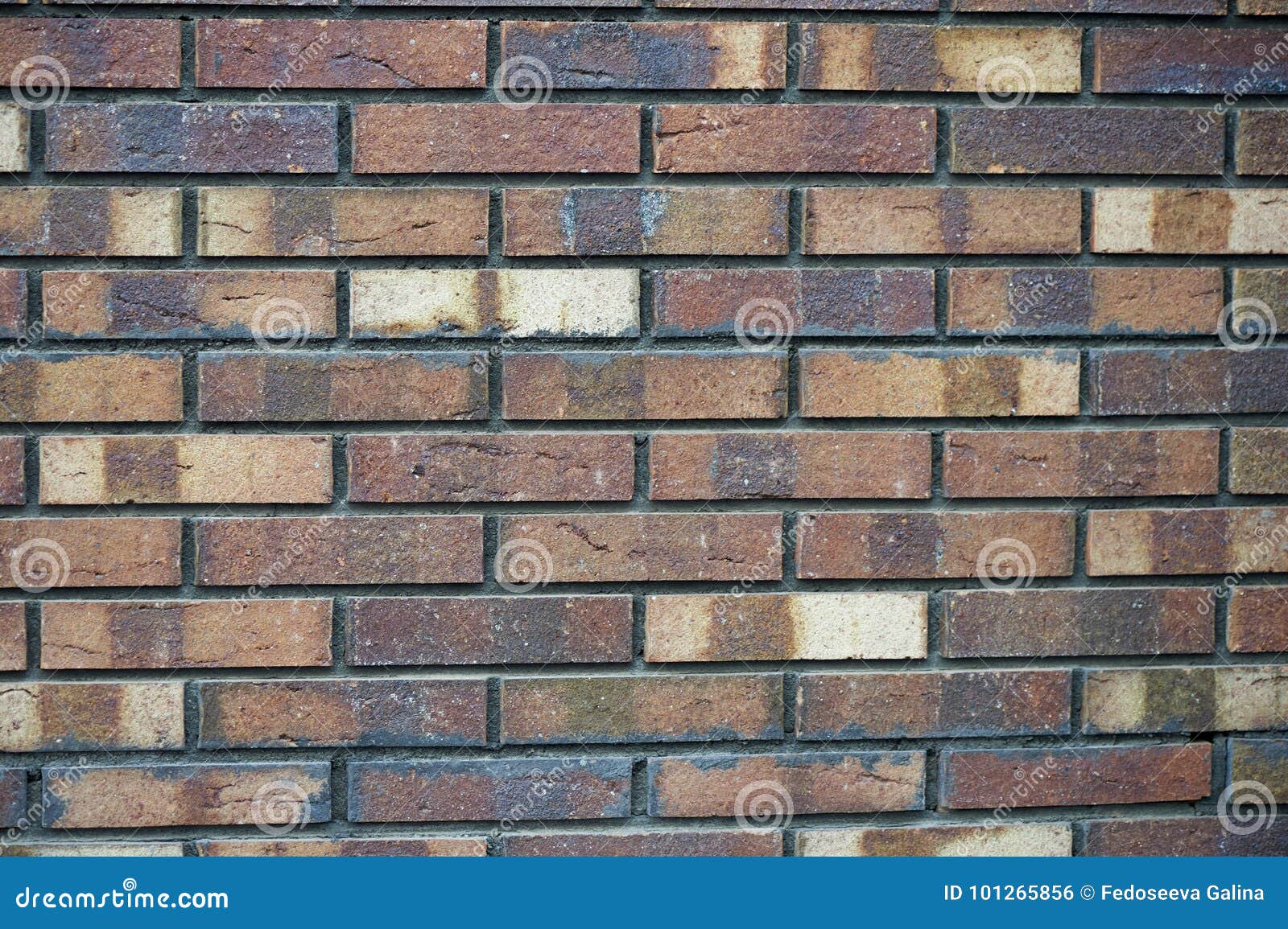 Brick Wall Texture of Brick in Different Shades.close Stock Photo ...